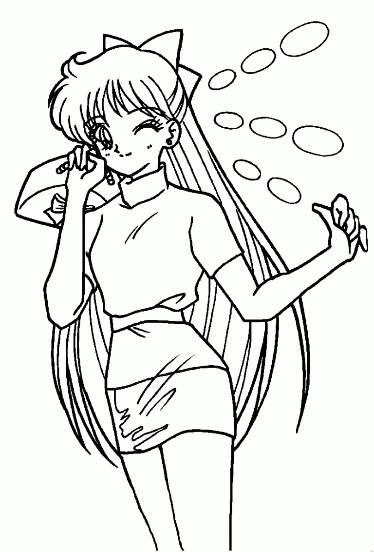 Coloriage Rei Hino Sailor Mars à imprimer Coloriage Rei Hino Sailor Mars à imprimer