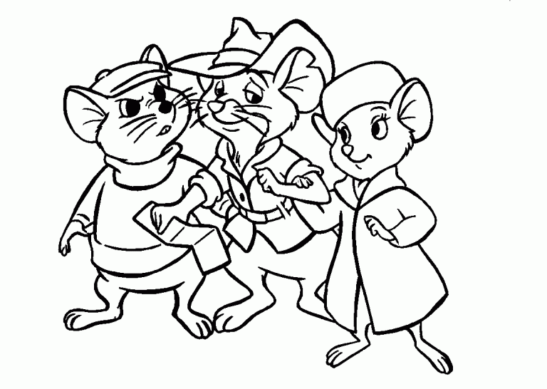 Coloriage Bernard et Bianca gratuit à imprimer Coloriage Bernard et Bianca gratuit à imprimer