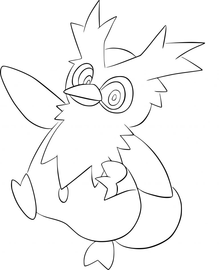 Delibird Pokemon Coloring Page Free Printable Coloring Pages On